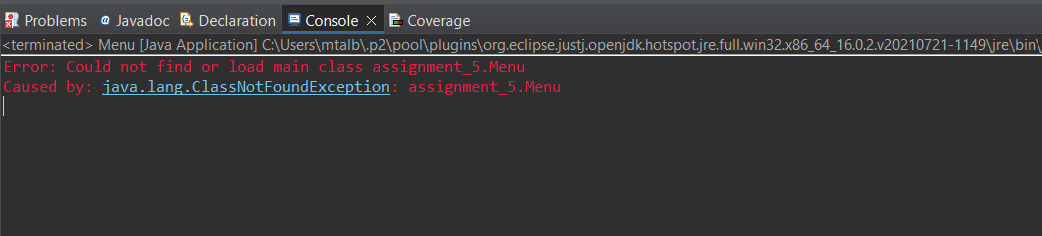 Solved Java code not running correctly. When the code is | Chegg.com