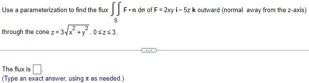 Solved Use a parameterization to find the flux SS Fon do of | Chegg.com