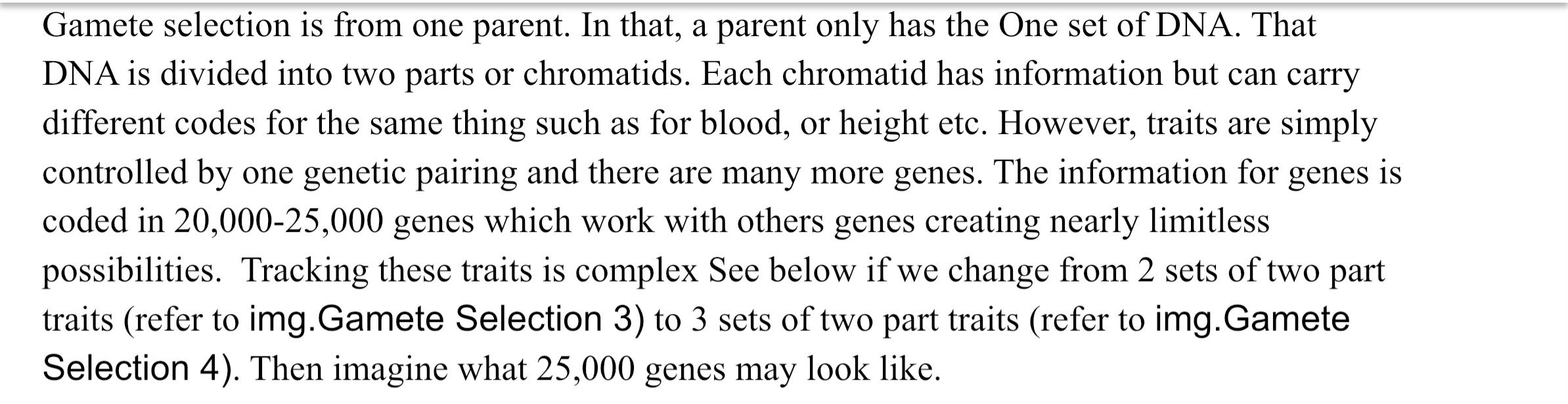 Solved img. Gamete Selection 1 Given: The parent cell has | Chegg.com
