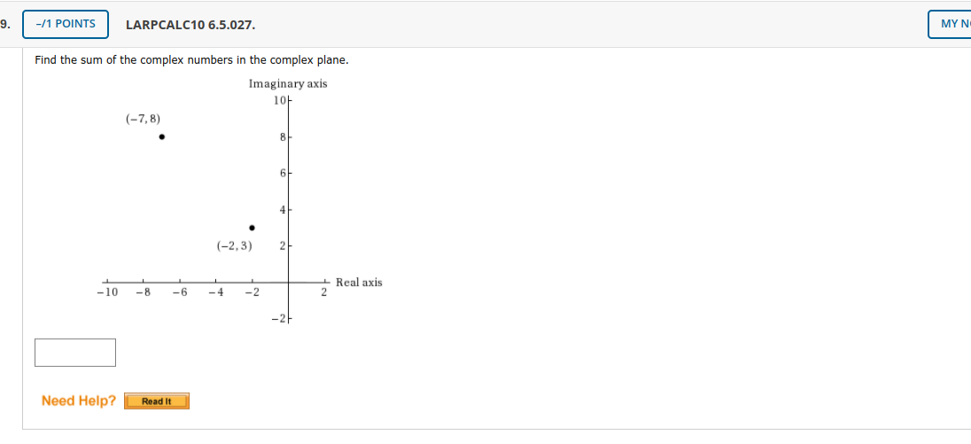 Solved Find the sum of the complex numbers in the complex | Chegg.com