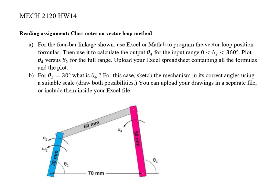 Solved MECH 2120 HW14 Reading assignment: Class notes on | Chegg.com