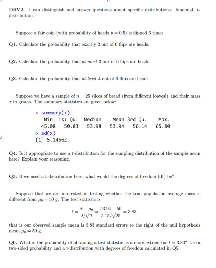 Solved DRV2. I can distinguish and answer questions about | Chegg.com