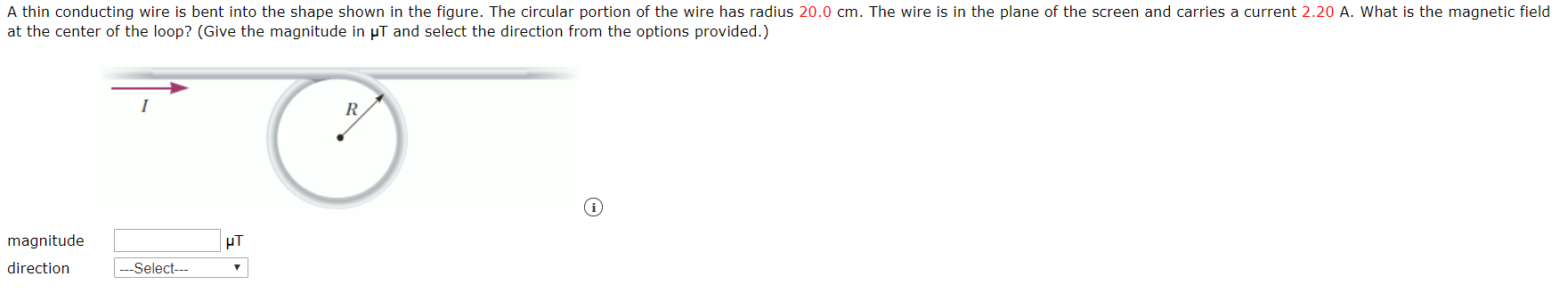 Solved A thin conducting wire is bent into the shape shown | Chegg.com