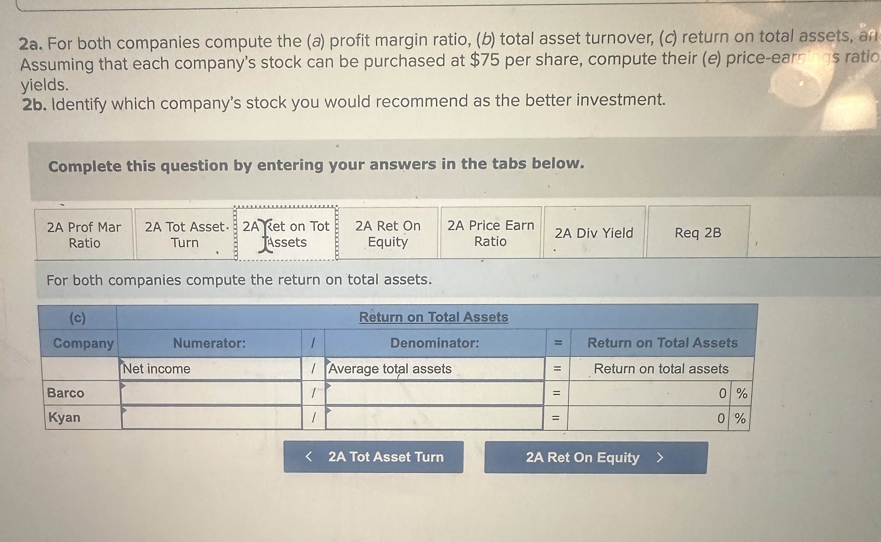 Solved \r\n\r\n\r\n\r\n\r\n\r\n2a. For both companies | Chegg.com