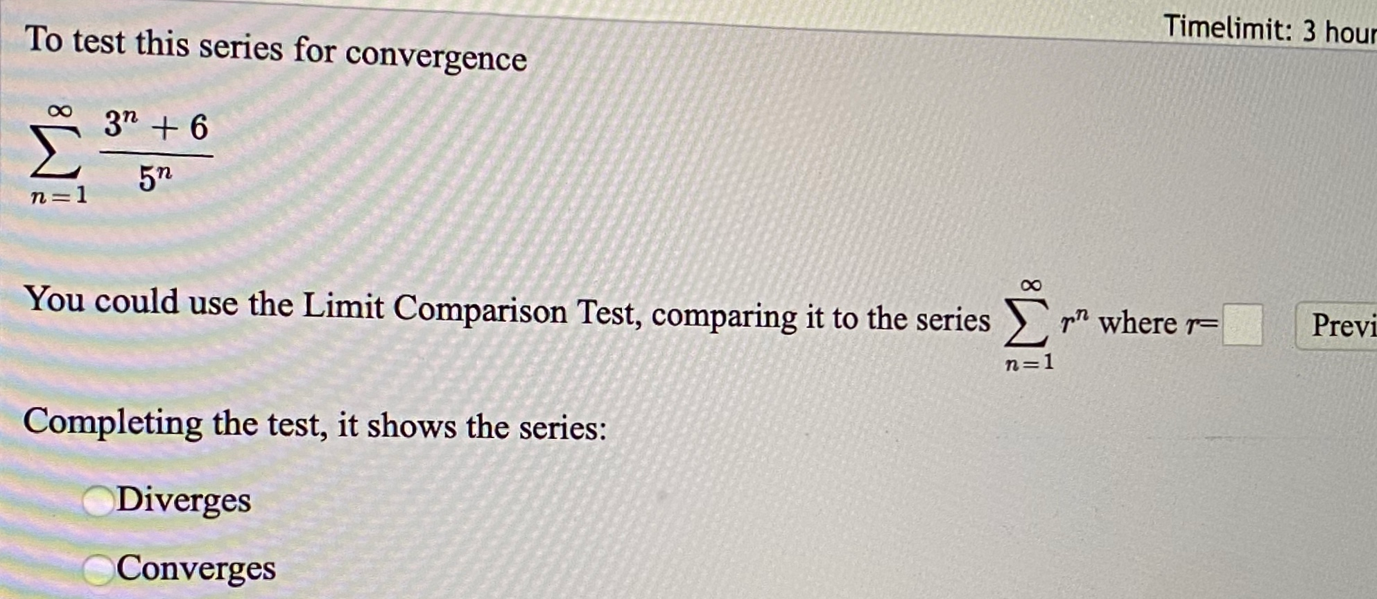 Solved TelliL, 5 TUUI Use the Comparison Test or Limit | Chegg.com