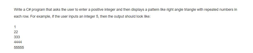 Solved Write a C# program that asks the user to enter a | Chegg.com