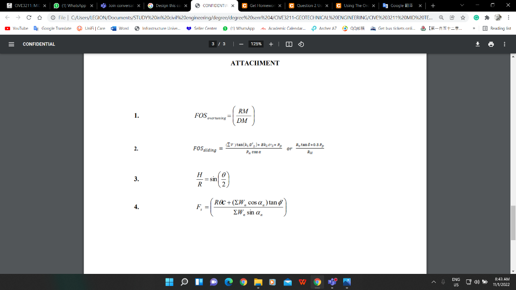 Solved QUESTION 1 Using the ordinary method of slices, | Chegg.com