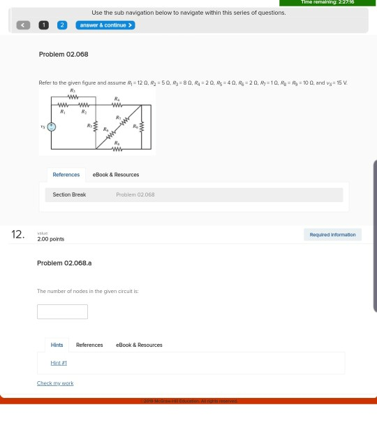 Solved Time remaining Use the sub navigation below to | Chegg.com