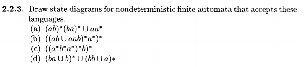 Solved 2 2 3 Draw State Diagrams For Nondeterministic