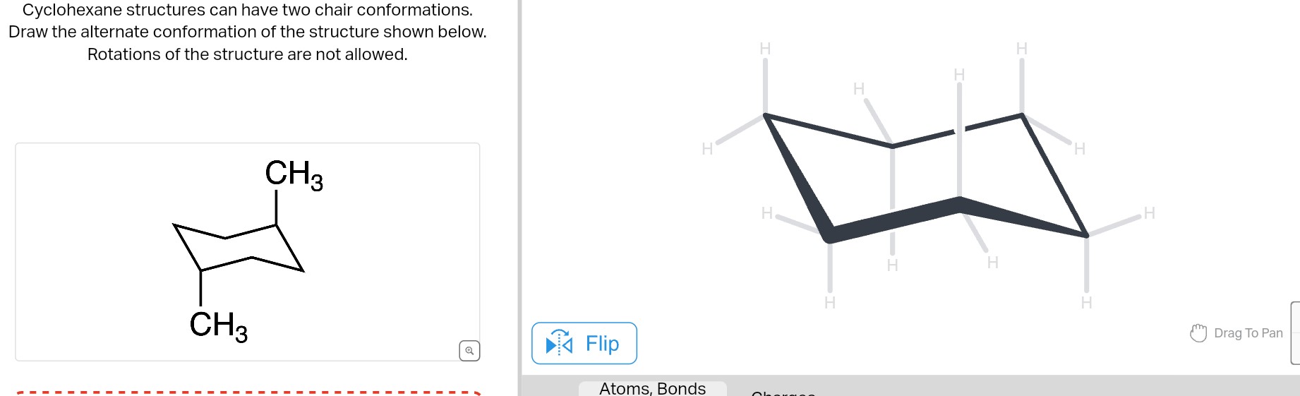 Solved Cyclohexane structures can have two chair | Chegg.com
