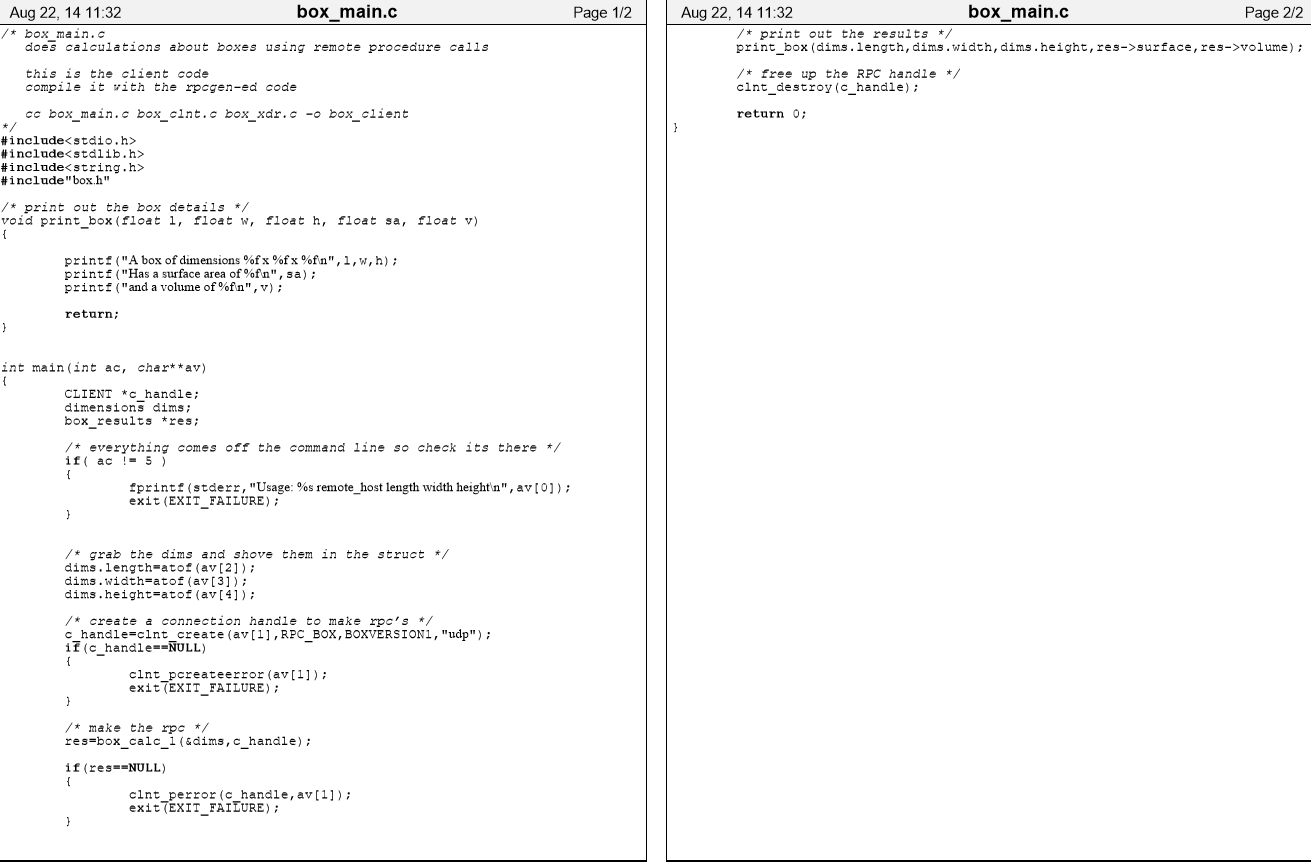 NAME rpegen - an RPC protocol compiler SYNOPSIS pogen | Chegg.com
