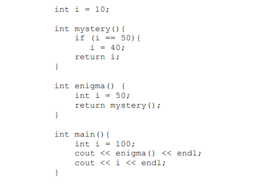 Solved 1 Suppose This Language Uses Static Scoping 9964