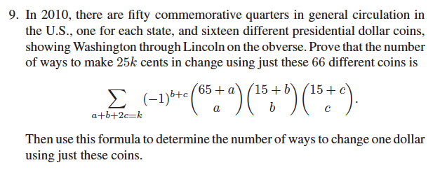 Solved I understand how to find the ways to make one dollar, | Chegg.com