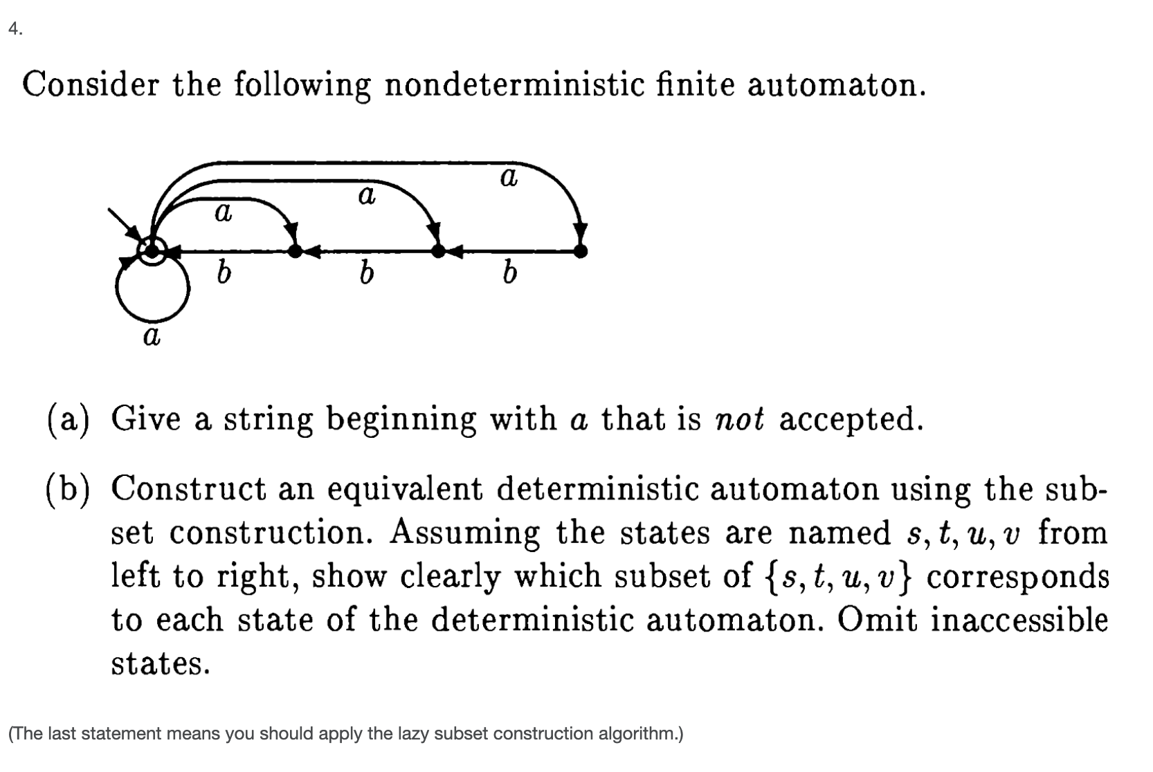 Solved Consider the following nondeterministic finite | Chegg.com