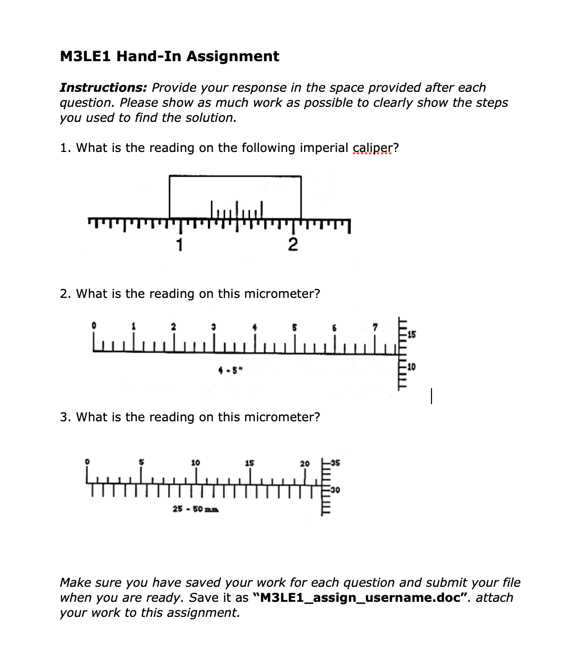 Solved M3LE1 Hand-In Assignment Instructions: Provide your | Chegg.com