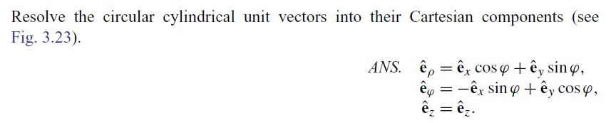 Solved Resolve the circular cylindrical unit vectors into | Chegg.com