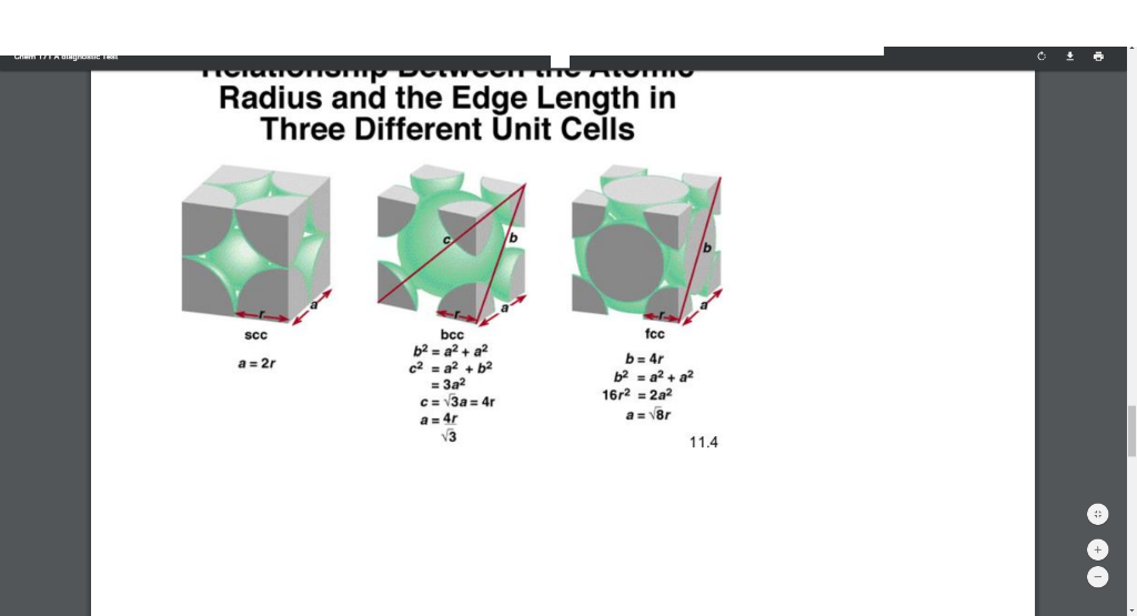 Solved 4. The sketch below is a body-center cube. The edge | Chegg.com