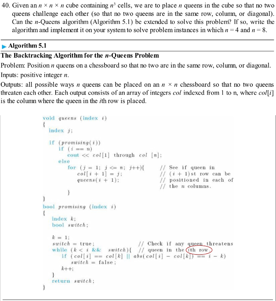 Solved 40. Given ann x nx n cube containing n3 cells, we are | Chegg.com