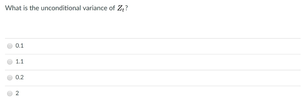 Consider The Following Heteroskedastic Model Where