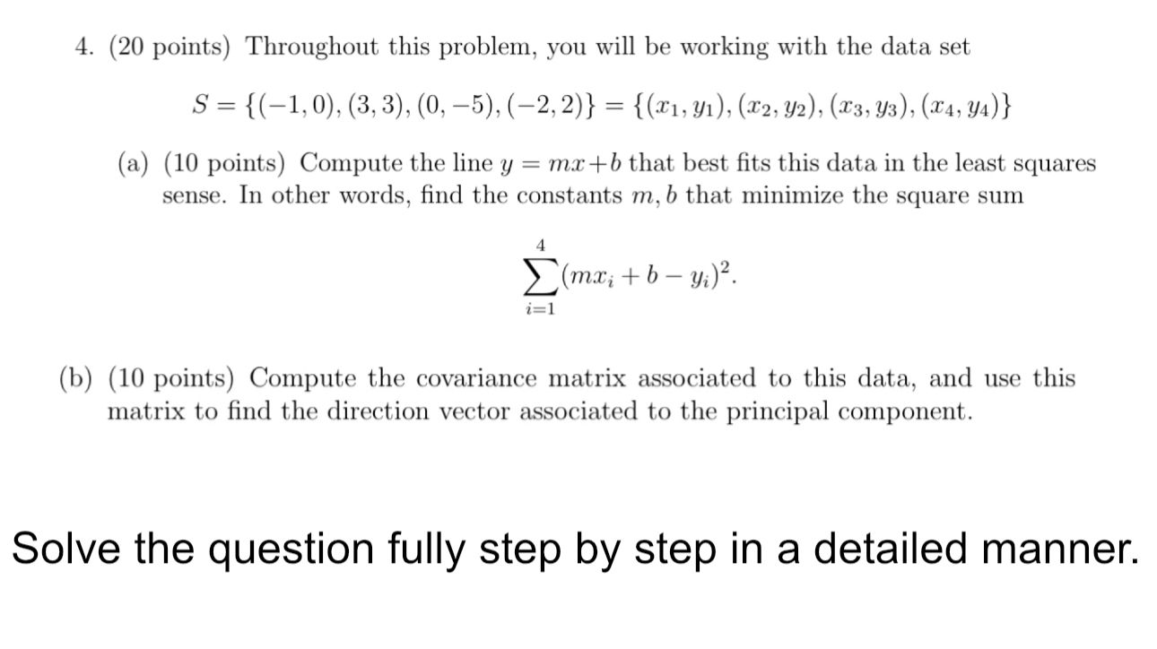 Solved Solve the question fully step by step in a detailed | Chegg.com