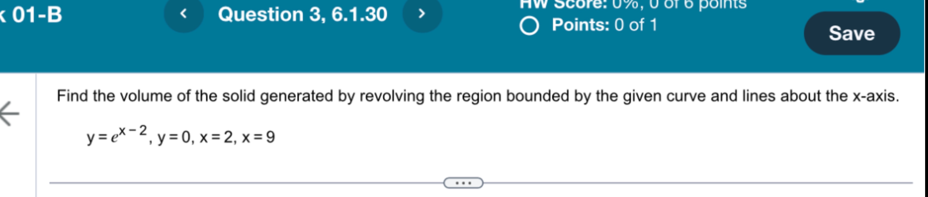 Solved Question listFind the volume of the solid generated | Chegg.com