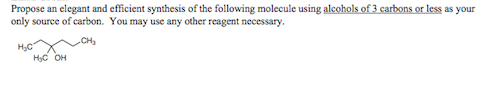 Solved Propose an elegant and efficient synthesis of the | Chegg.com
