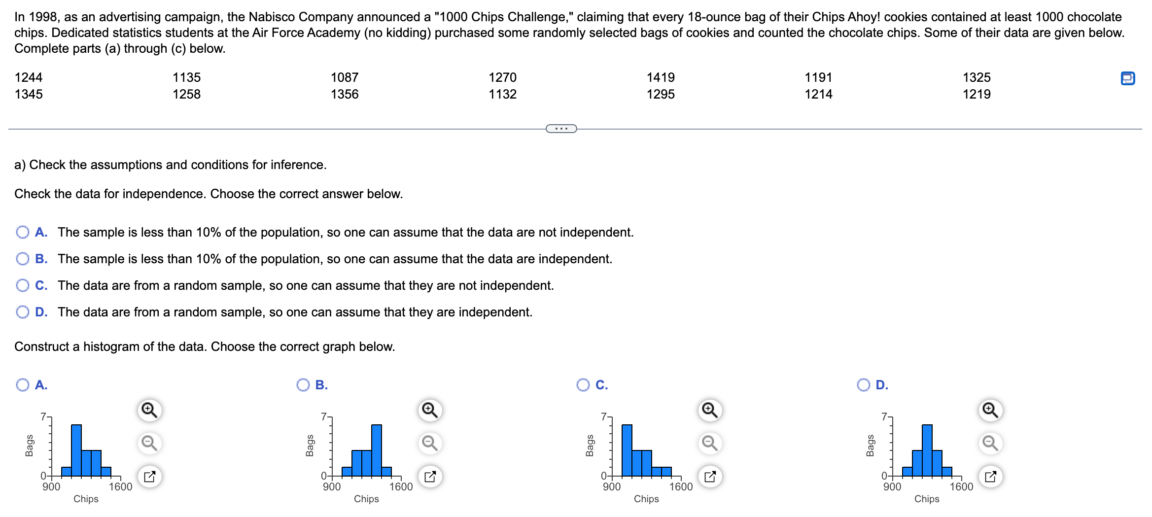 Solved Complete parts (a) ﻿through (c) ﻿below.a) ﻿Check the | Chegg.com
