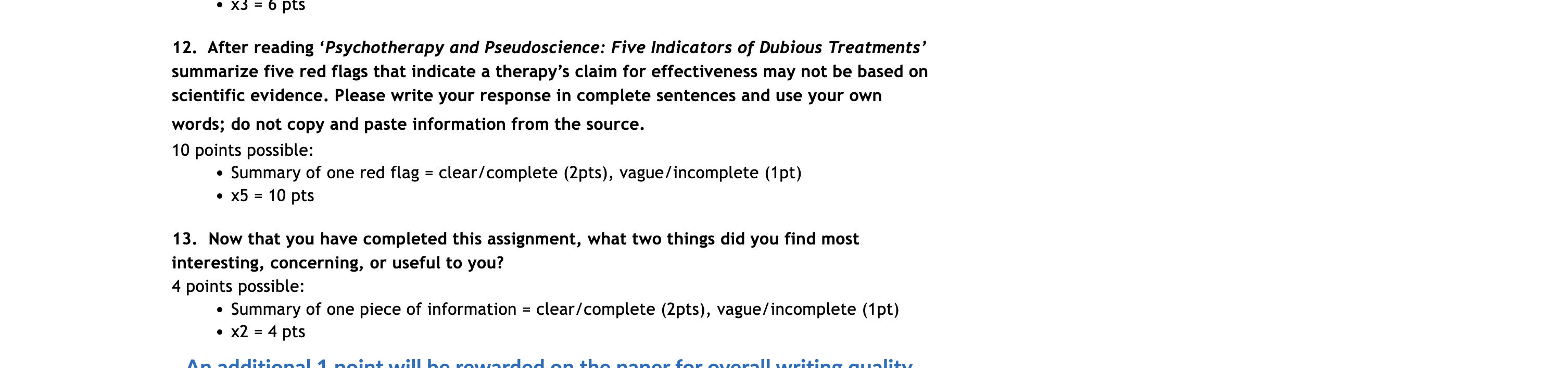 Solved 8. After reading 'Evidence-Based Psychotherapy: | Chegg.com