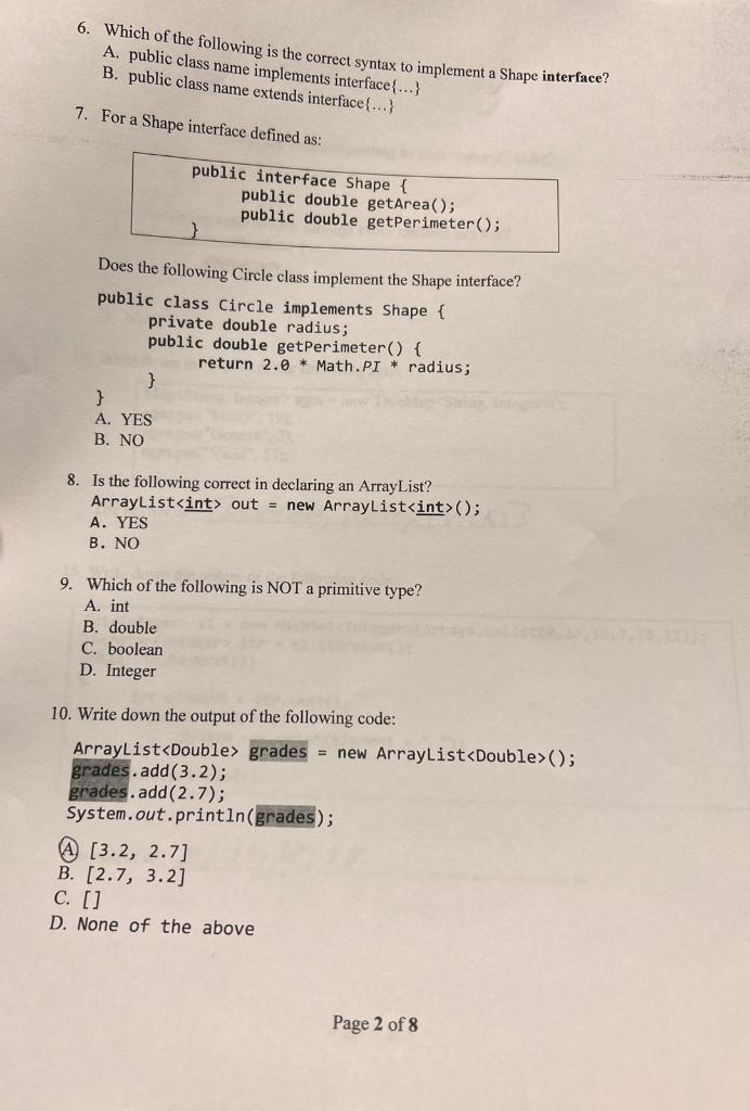 Solved 6. Which of the following is the correct syntax to | Chegg.com