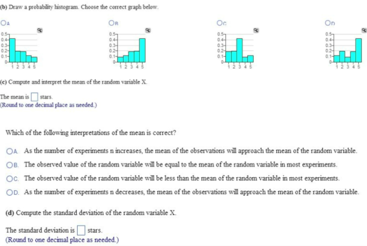 Solved U Suppose the following data represent the ratings | Chegg.com