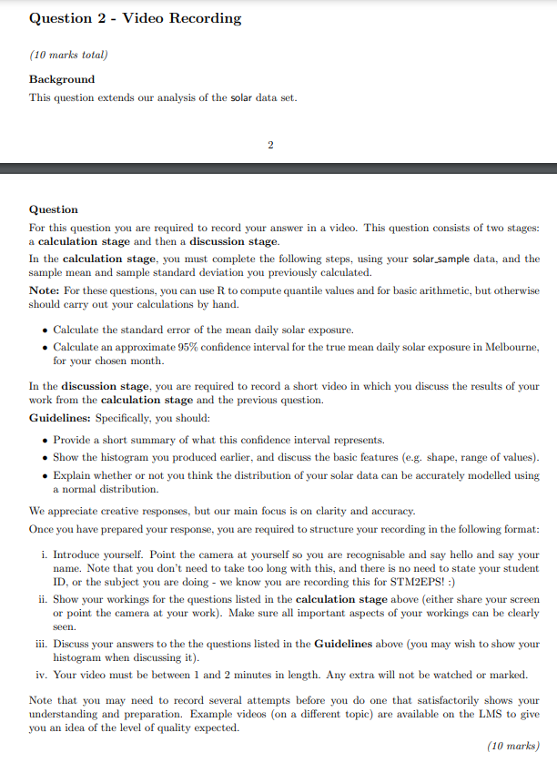 (10 marks total) Background This question extends our | Chegg.com (10 marks total) Background This question extends our | Chegg.com