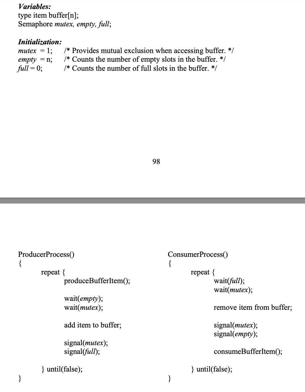 This bounded buffer needs to be implemented | Chegg.com