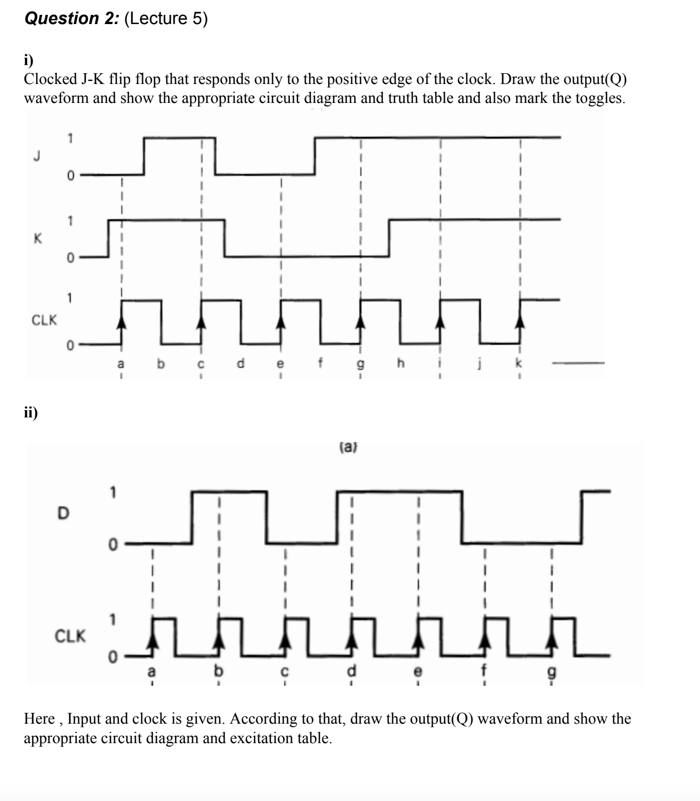 Solved Clocked J-K flip flop that responds only to the | Chegg.com