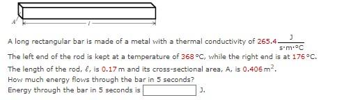 Solved A long rectangular bar is made of a metal with a | Chegg.com