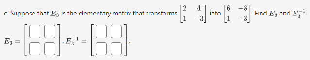 Solved Suppose that E3 is the elementary matrix that | Chegg.com