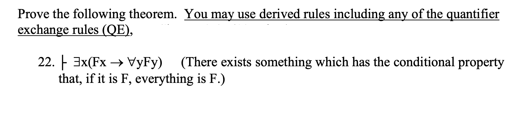 Prove the following theorem. You may use derived | Chegg.com