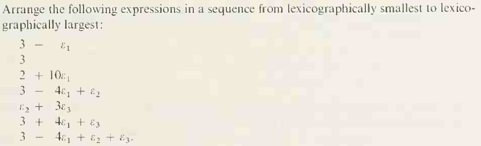 Solved Arrange the following expressions in a sequence from | Chegg.com