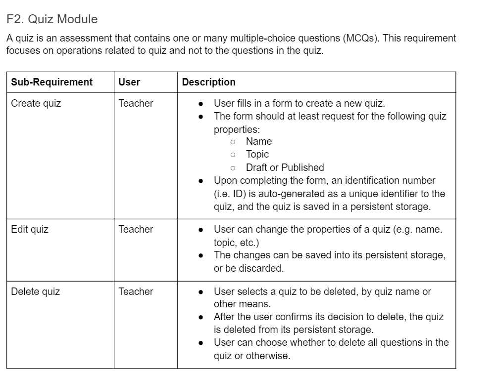 Solved This is an assignment to make part of an MCQ Quiz | Chegg.com
