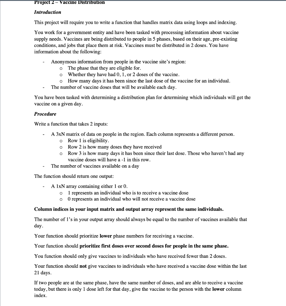 Solved Needs To Be Done In MATLAB Format Write a | Chegg.com