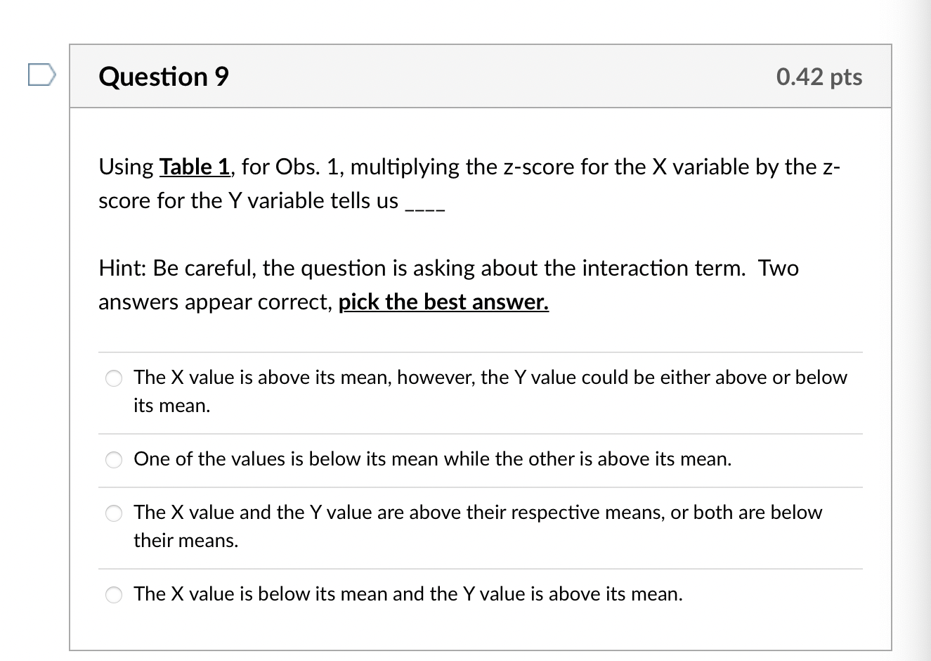 Solved For Obs. 3, from the z-scores for the X variable and | Chegg.com