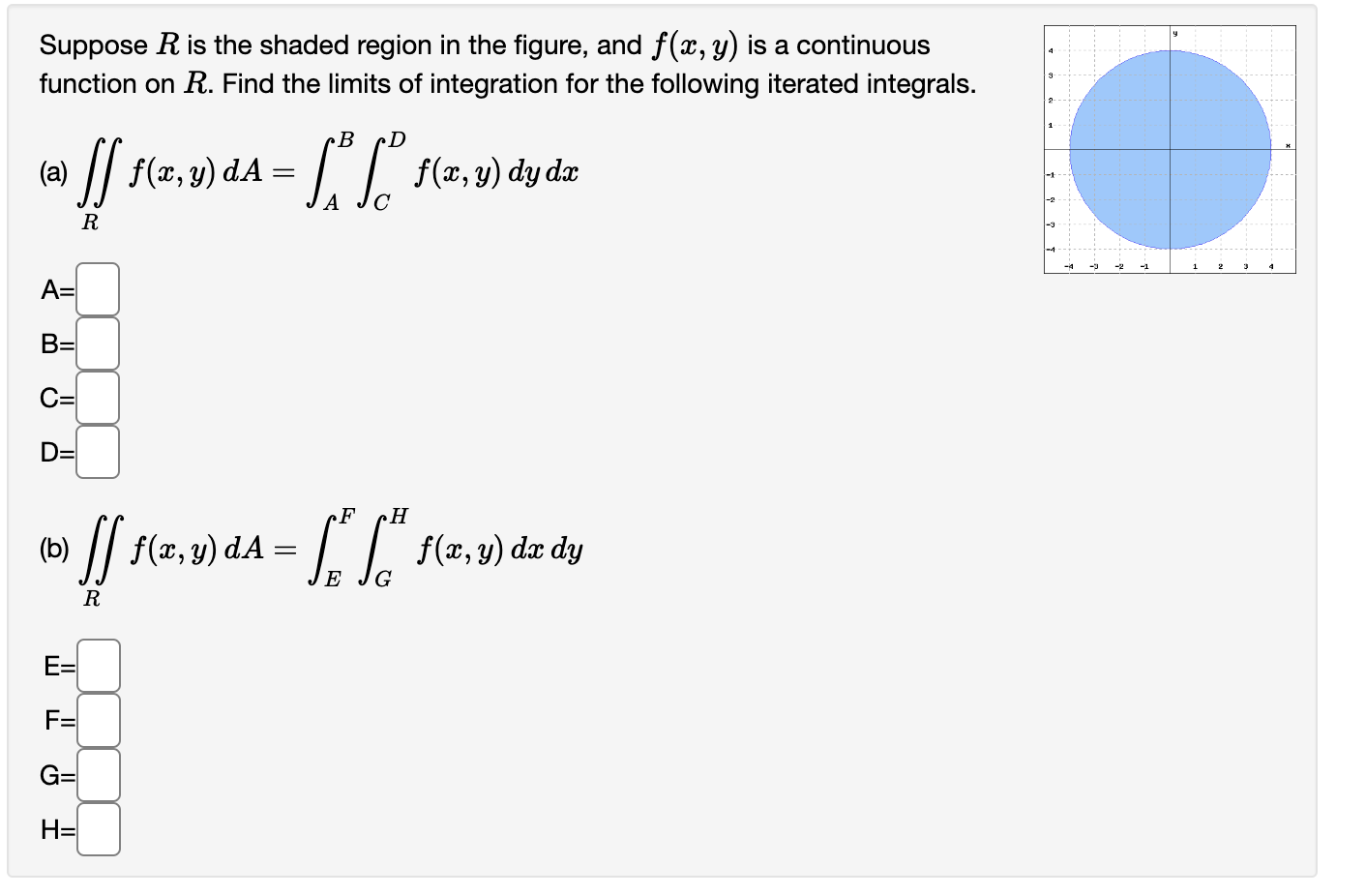 Suppose R is the shaded region in the figure, and | Chegg.com