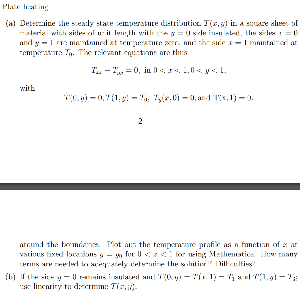 Solved (a) Determine the steady state temperature | Chegg.com