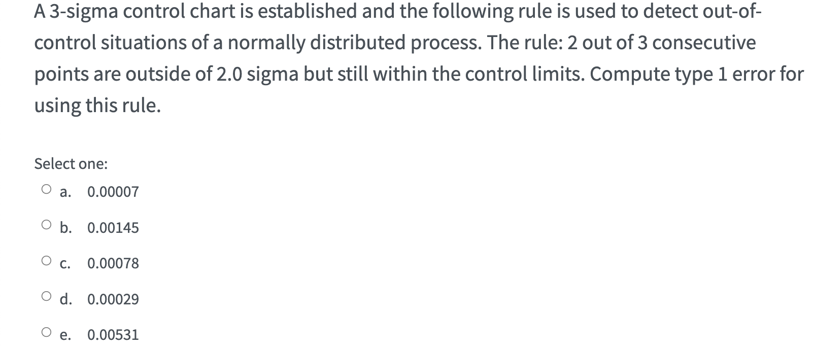 Solved A 3-sigma control chart is established and the | Chegg.com