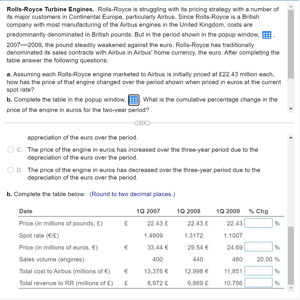 Solved Rolls-Royce Turbine Engines. Rolls-Royce is | Chegg.com