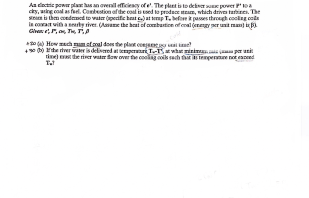Solved An electric power plant has an overall efficiency of | Chegg.com