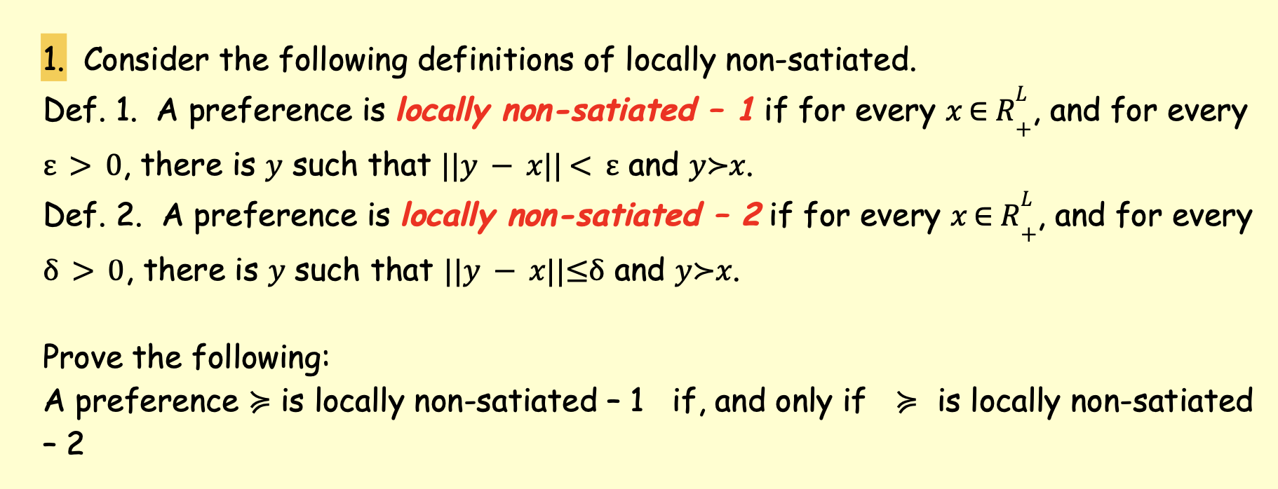 Solved Consider the following definitions of locally | Chegg.com