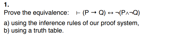 Solved Prove this equivalence: (attached image)a) ﻿using the | Chegg.com