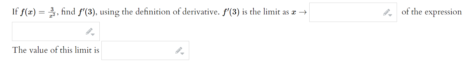 Solved If f(x)=x23, find f′(3), using the definition of | Chegg.com