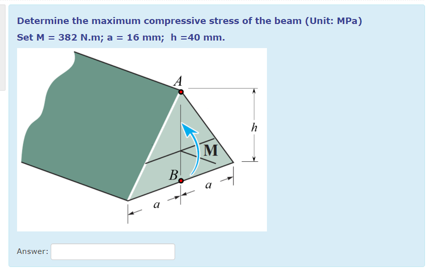 Solved Determine the maximum compressive stress of the beam | Chegg.com