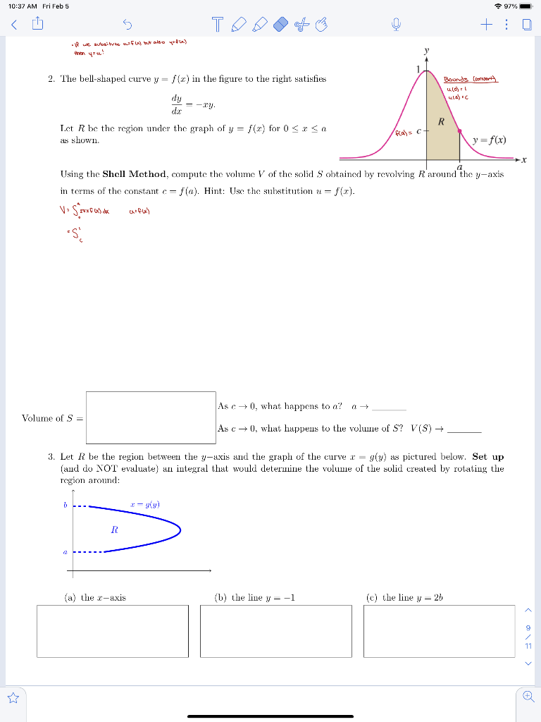 Solved 10:32 AM Fri Feb 5 97% 5 Q + 0 Math 172 Worksheet 6 | Chegg.com